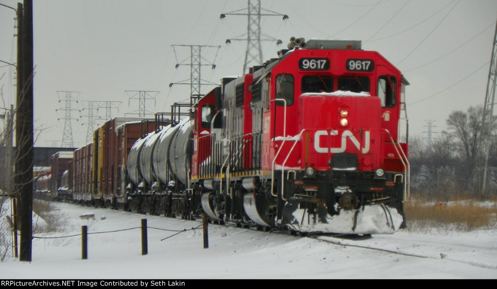 IC 9617 on the city track to Goff Jct.